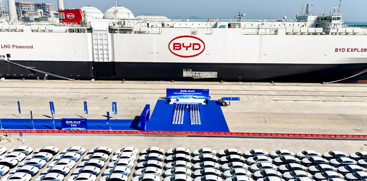 BYD's First Car Carrier Sets Sail Fully Loaded, Seven to Join Fleet in ...
